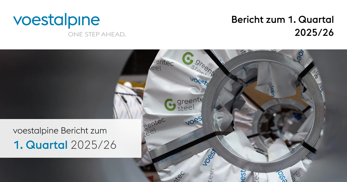 voestalpine AG Bericht zum 1. Quartal 2025/26 - Home